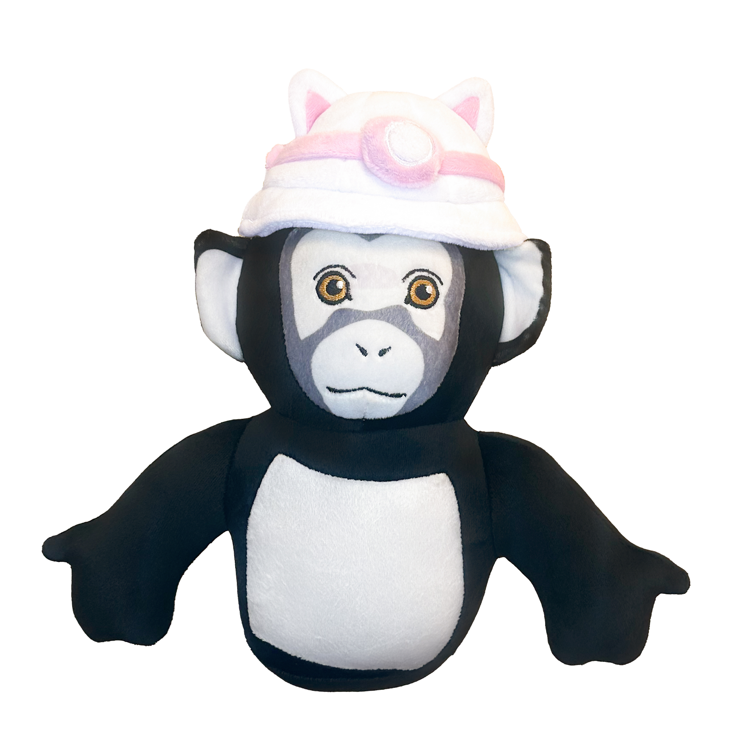 CHIMP PLUSHIE WITH MAGNETIC CAPS